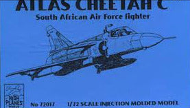 Atlas Cheetah C Fighter 1/72 Scale Plastic Model Kit High Planes Model