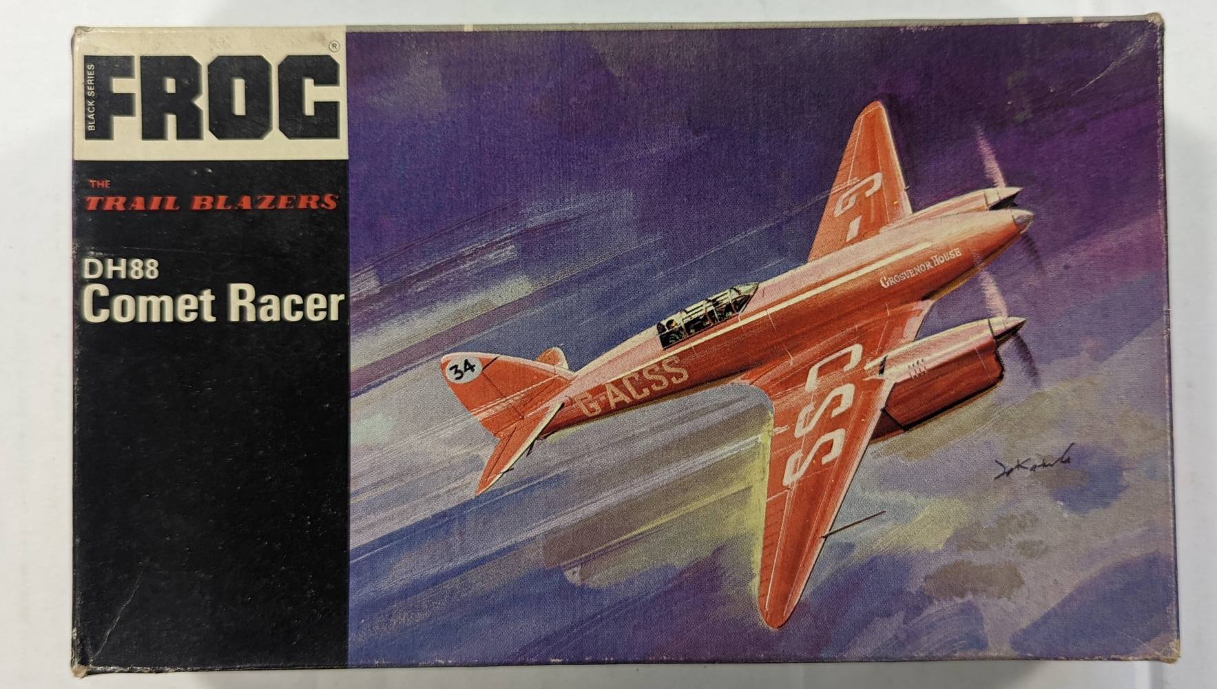 De Havilland DH 88 Comet Racer 1/72 Scale Plastic Model Kit Frog F168