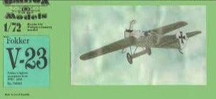 Fokker V23 Expermental Monoplane 1/72 Scale Resin Model Kit Omega Mode
