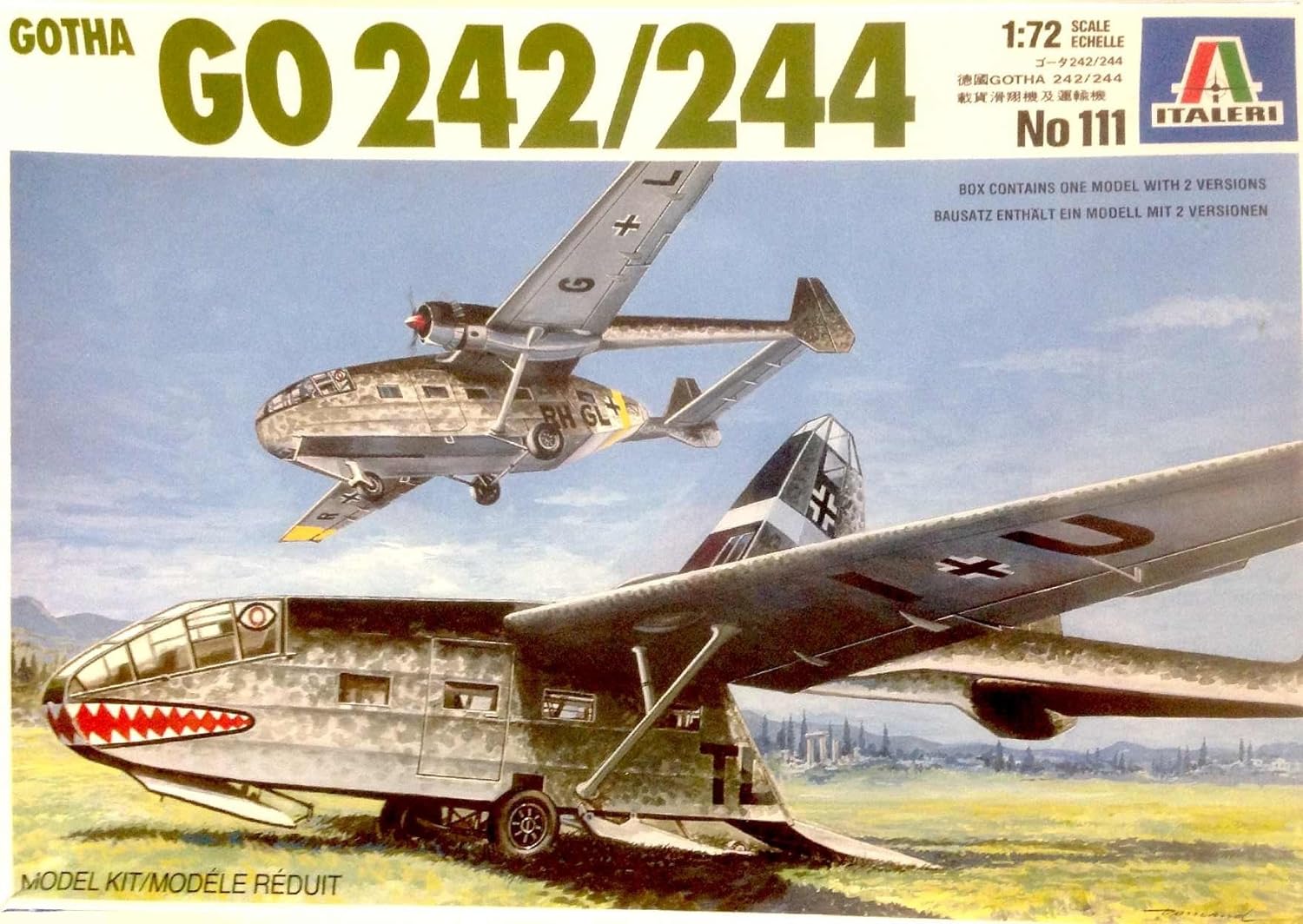 Gotha 242/244 Assault Glider 1/72 Scale Plastic Aircraft Model Kit Ita