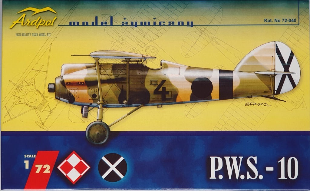 PWS-10 Fighter 1/72 Scale Resin Model Kit Ardpol 72040