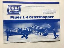 Piper L4 Grasshopper Lightplane 1/72 Scale Plastic Vacuform Model Kit