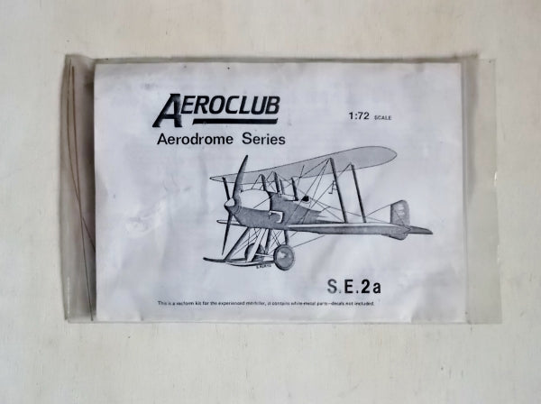 Royal Aircraft Factory SE-2a 1/72 Scale Plastic Vacuform Model Kit Aer