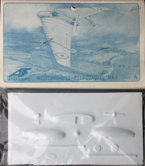 Westland Pterodactyl MK 1 Fighter 1/72 Scale Plastic Vacuform Model Ki