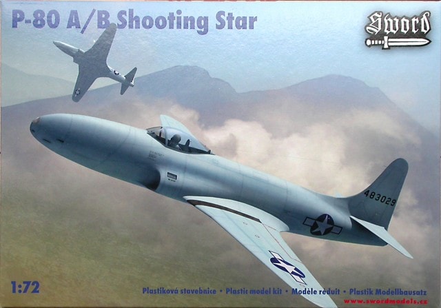 Lockheed P-80A/B Shooting Star Fighter 1/72 Scale Plastic model Sword