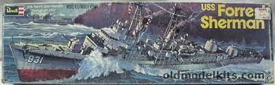 USS Forrest Sherman Destroyer 1/310 Scale Plastic Model Kit Revell H48